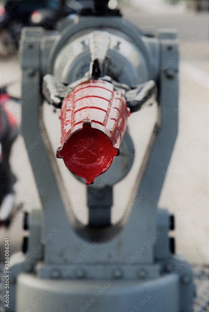 A cruel killing instrument the whale harpoon is proudly displayed as ...