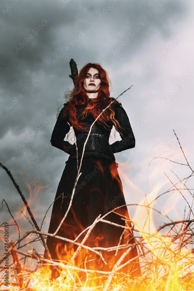 incineration of witch Stock Photo | Adobe Stock