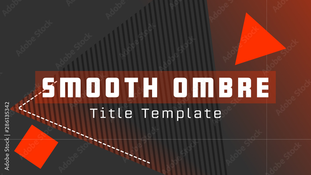 Smooth Ombre Title Stock Template | Adobe Stock