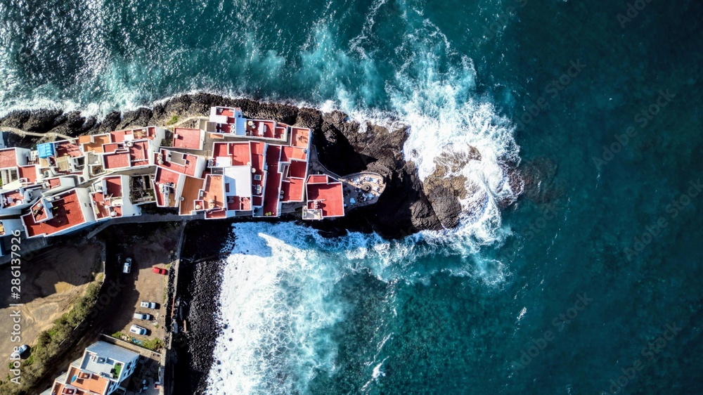 El roque in tempesta as background wallpaper image desktop Stock Photo ...