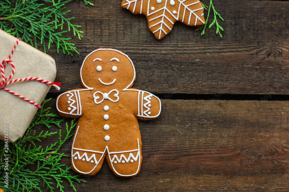 gingerbread (christmas atmosphere, new year holiday) decoration. top ...