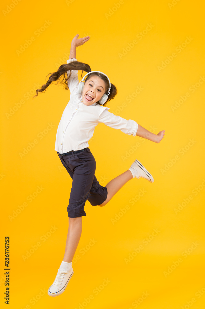 The best dancer. Adorable small dancer moving to music playing in ...