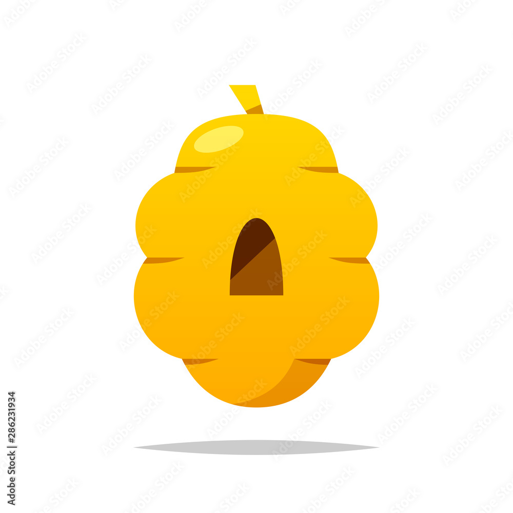 Cartoon bee nest vector isolated illustration Stock Vector | Adobe Stock