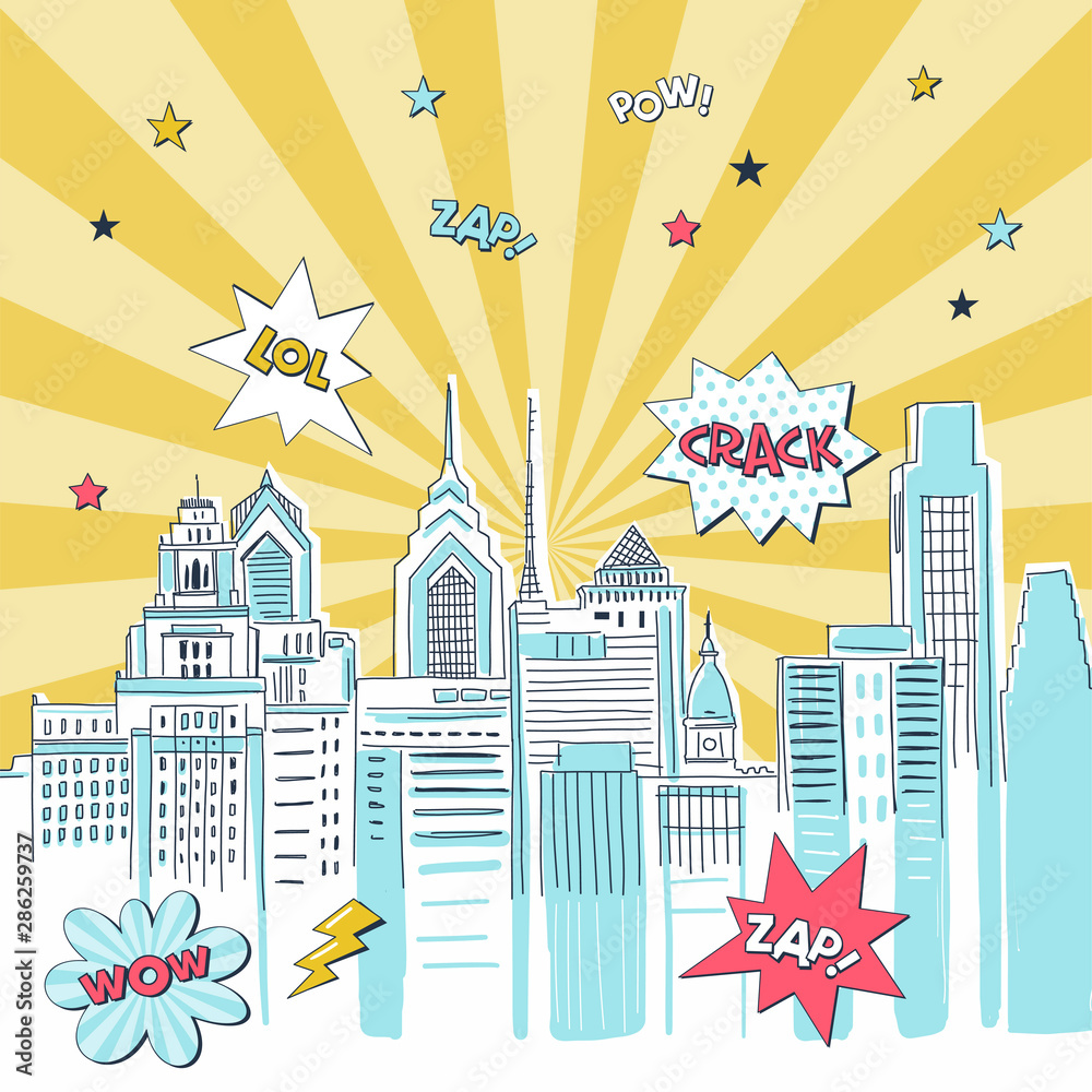 Superhero Background Vector