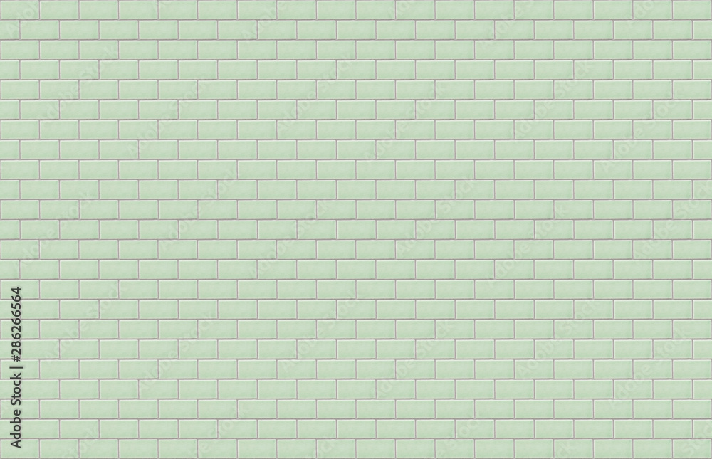 Pale green ceramic rectangle tile with cracked surface texture ...