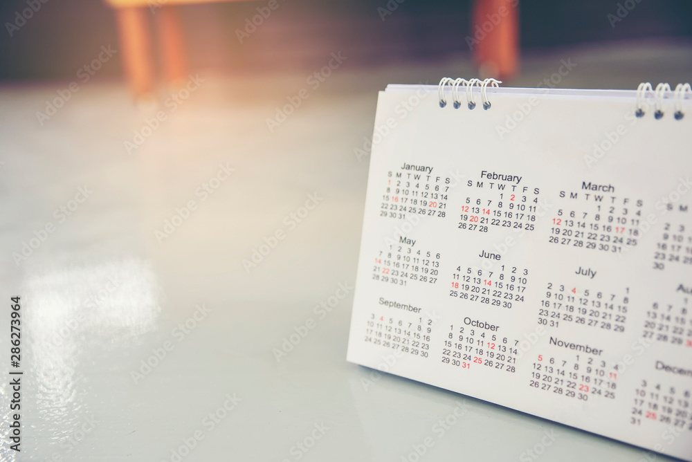 Desktop Calendar 2019 ,place on office desk.Calender for Planner to set ...