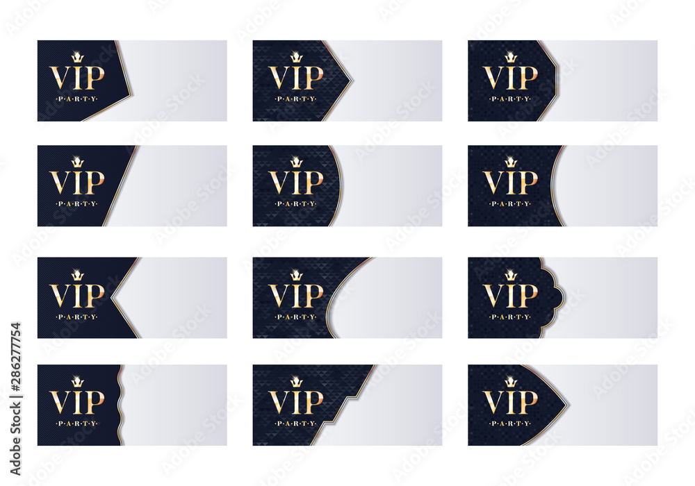 VIP invitation card premium design template. Stock Vector | Adobe Stock