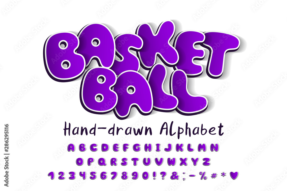 3d Bubble Letter Alphabet