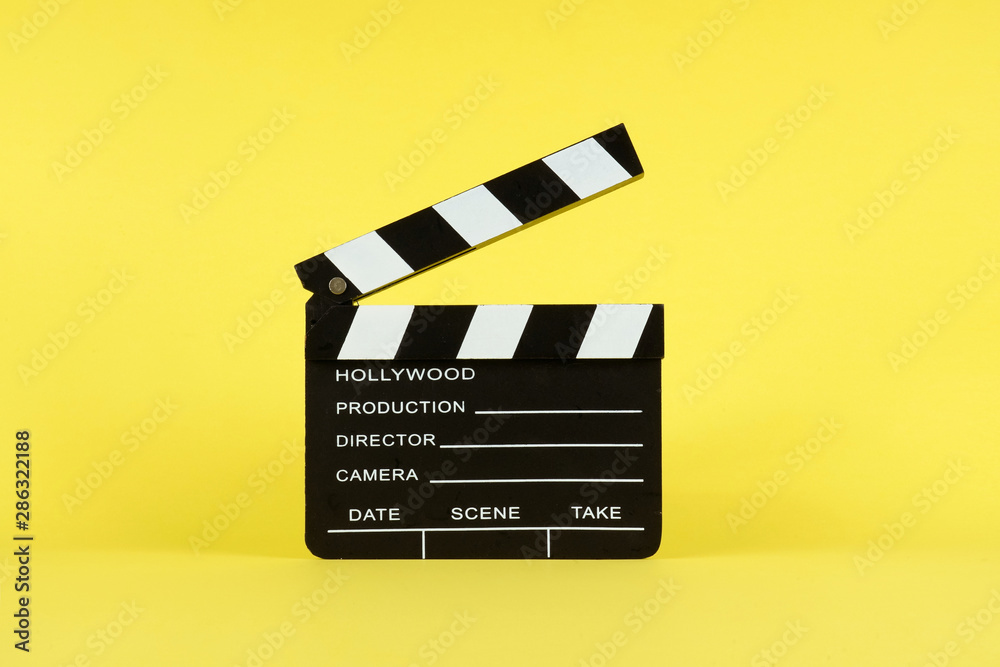 movie, cinema video concept. movie clapper board with copy space. Stock ...