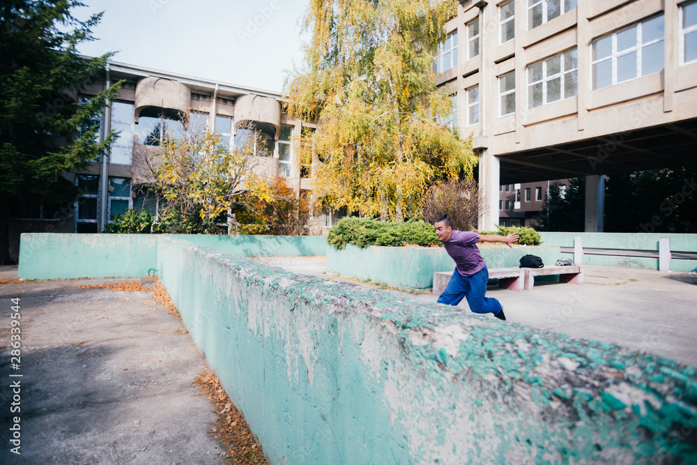 Parkour Backflip Off Wall