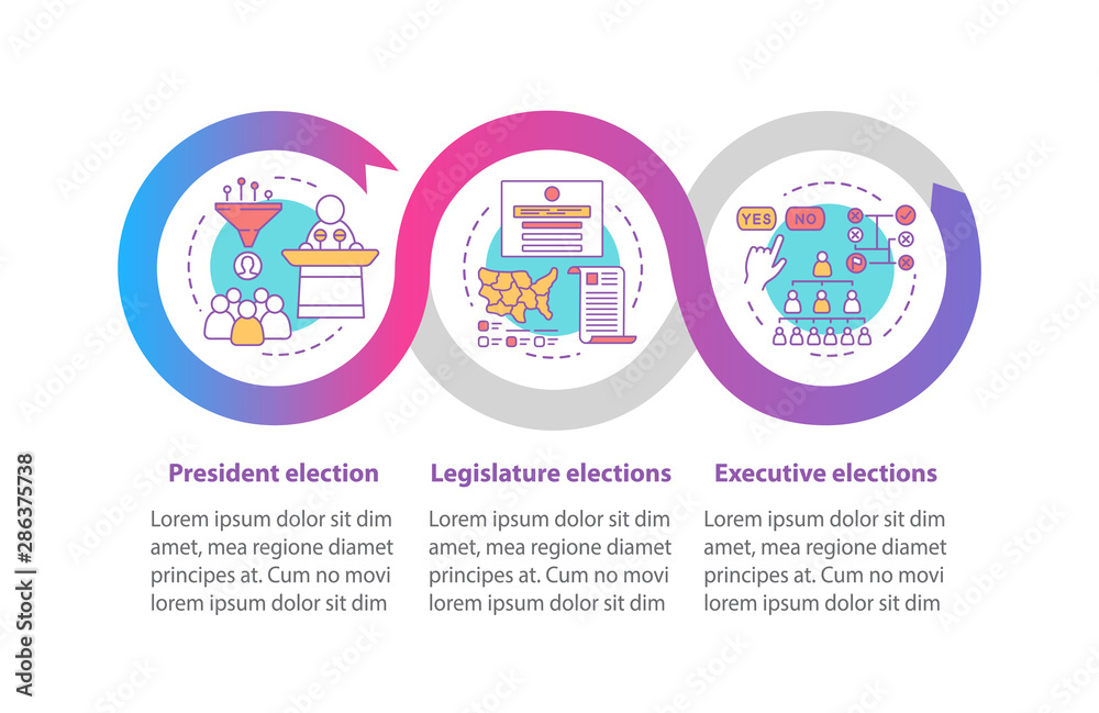 Election day vector infographic template. Business presentation design ...