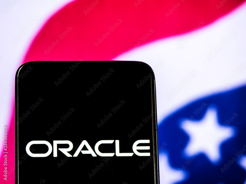 Kiev, Ukraine, December 14 2018, illustrative editorial. Oracle ...