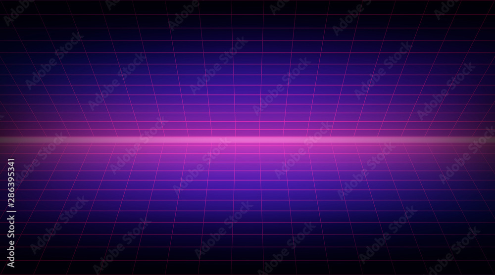 Future retro line background of the 80s. Vector futuristic synth retro ...