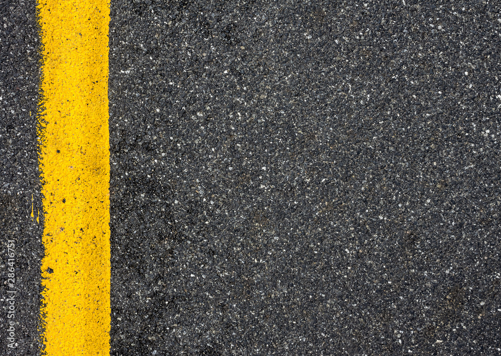 yellow line on the road texture Stock Photo | Adobe Stock