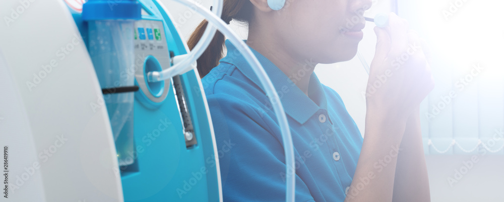 Medical Device Individual Blue White portable oxygen cylinder to put ...