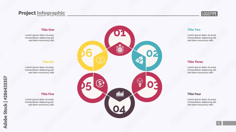 Hexagon chart. Process diagram, cycle graph, layout. Creative concept ...