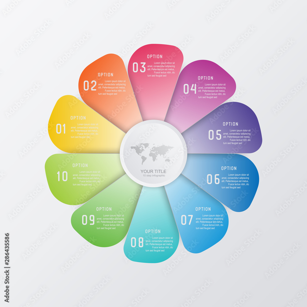 Business infographic and data visualization. Vector abstract ...