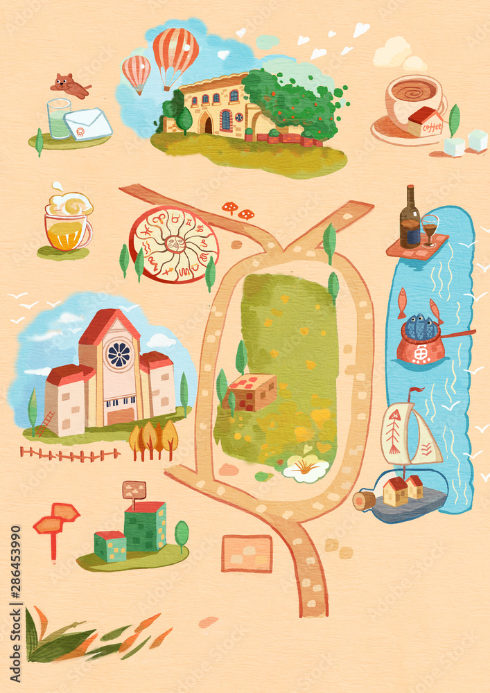 Maps, buildings, attractions, parks, play, navigation maps, road maps ...