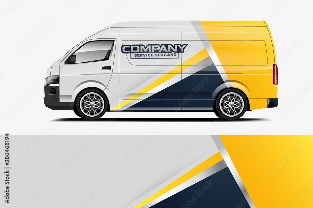 Van Wrap Livery design for company. Ready print wrap design for Van ...