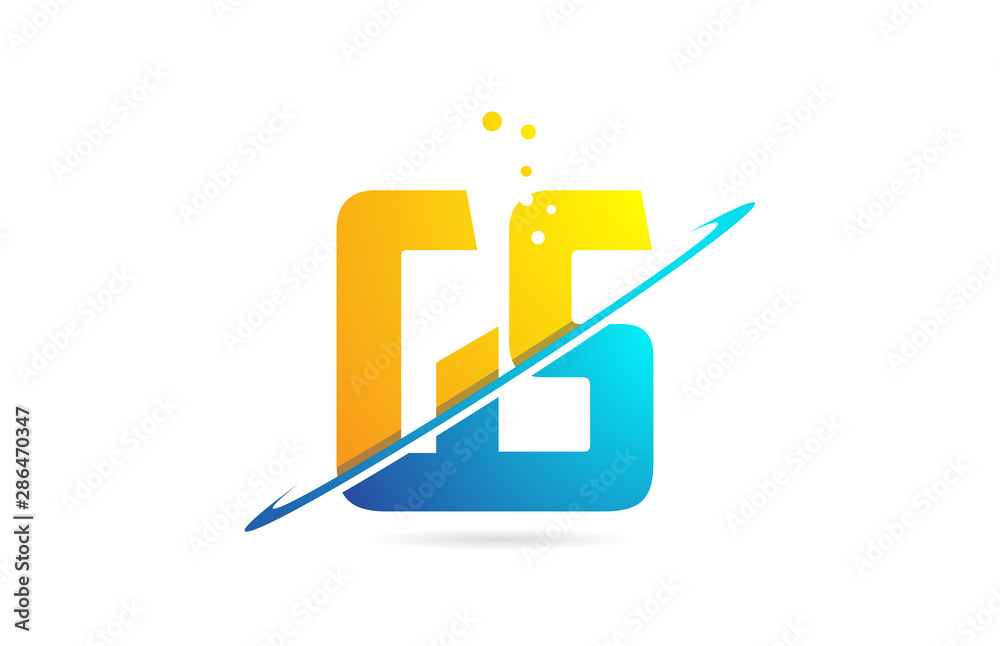 alphabet letter GS G S combination for logo company icon design Stock ...