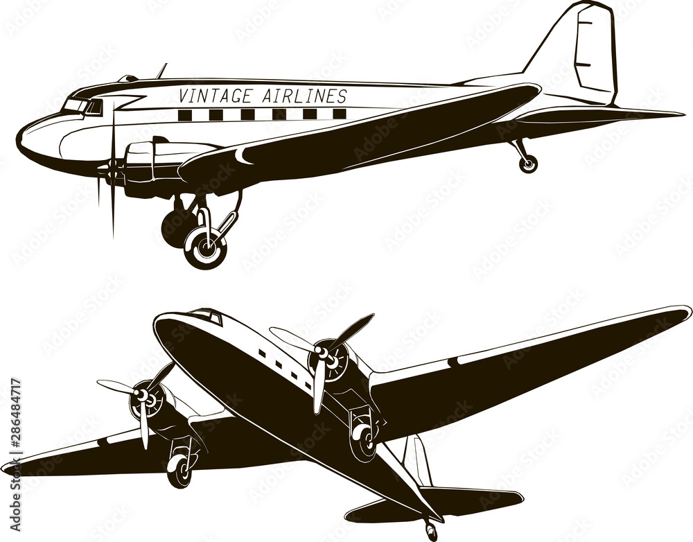 Commercial Airplane Vector