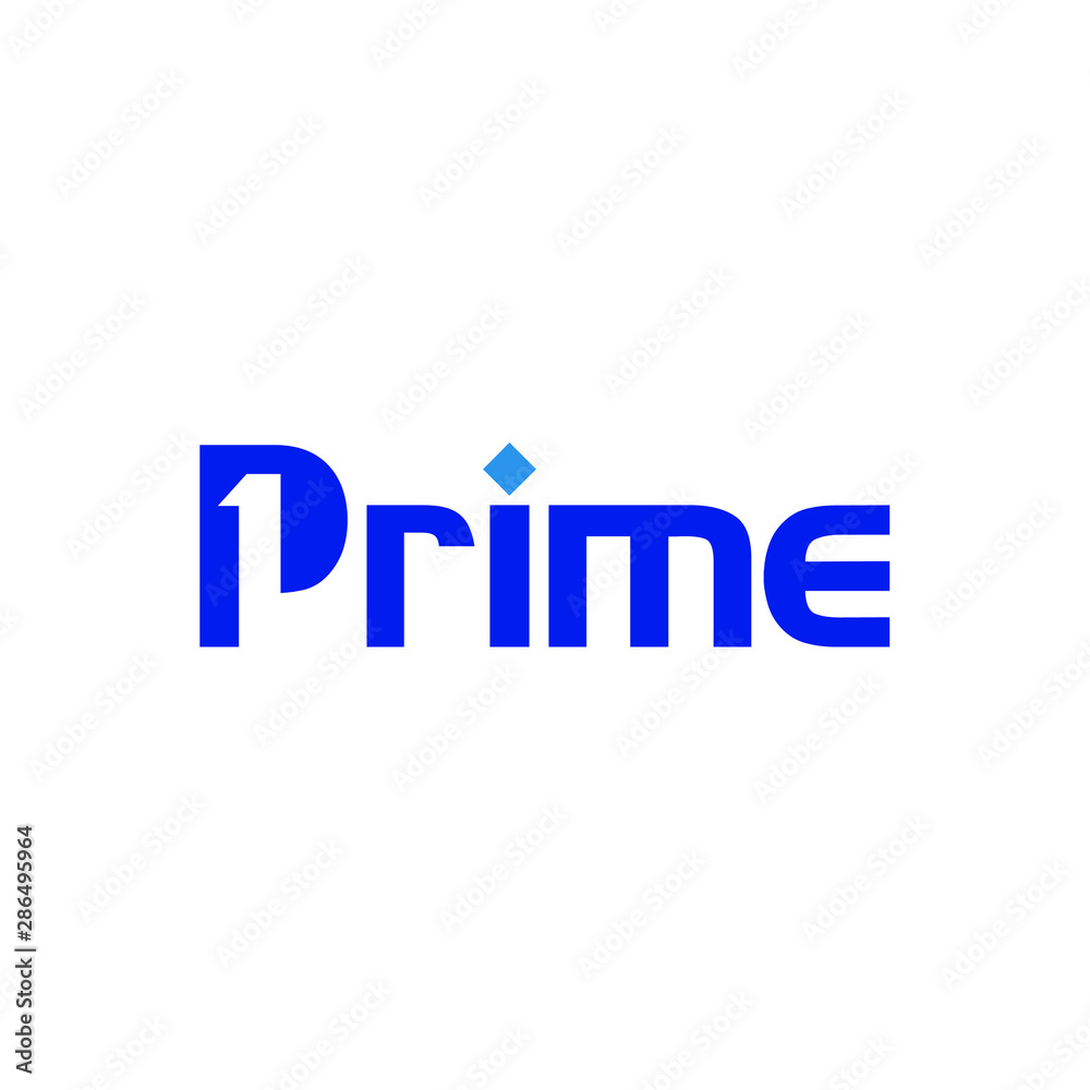 Prime Vector Logo. Number 1(one) Icon and Symbol. Eps 10. Stock Vector ...