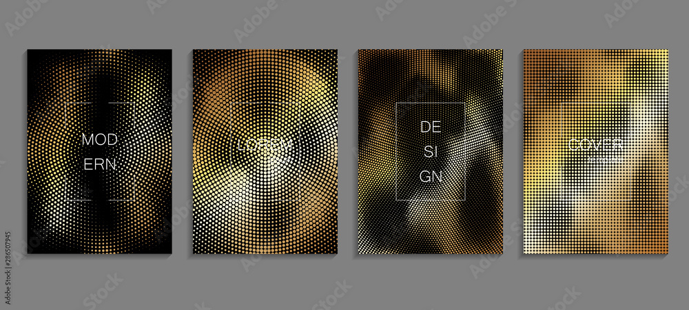Set of luxury cover templates. Vector cover design for placards ...
