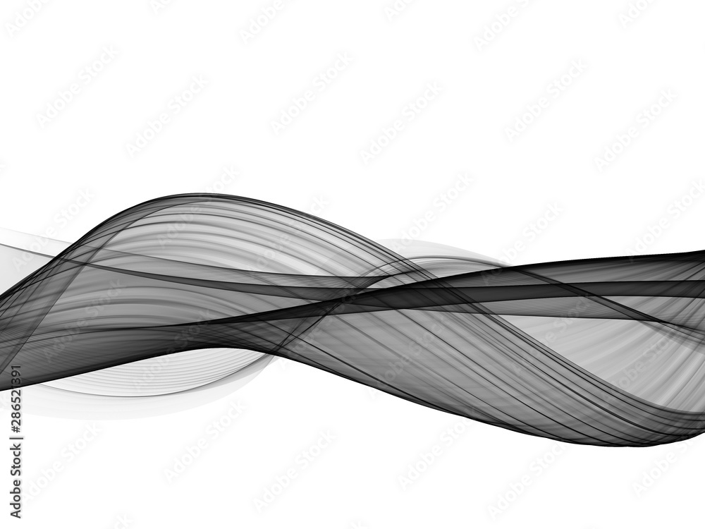 Abstract Black And White Wave Design Stock Illustration | Adobe Stock