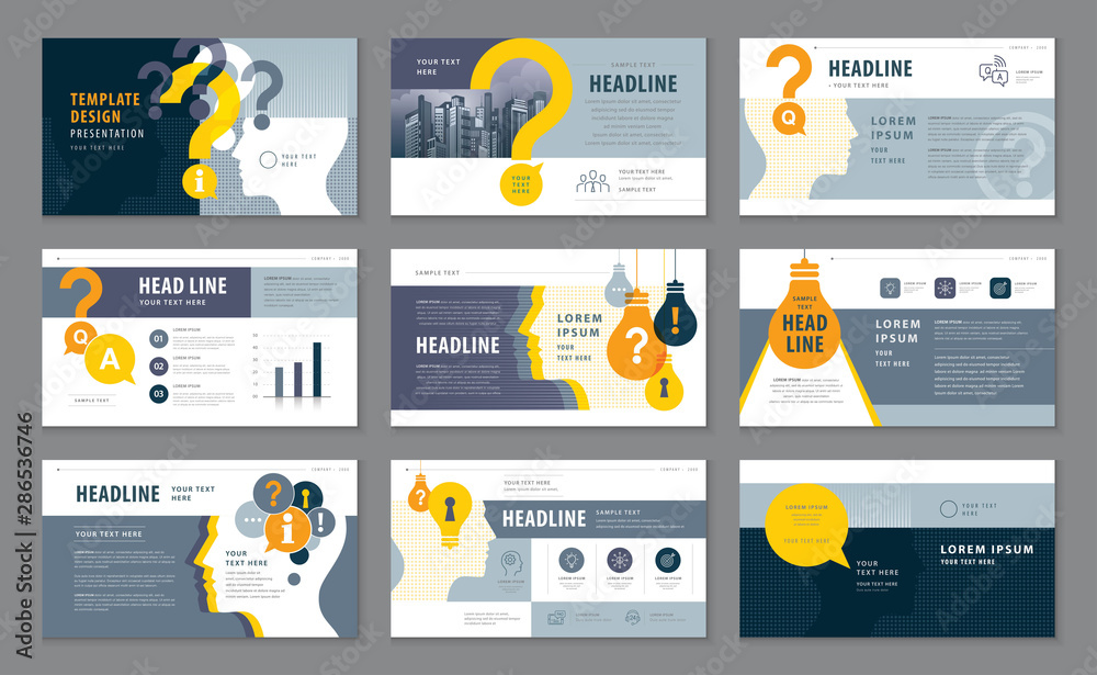 Abstract Presentation Templates, Infographic elements Template design ...