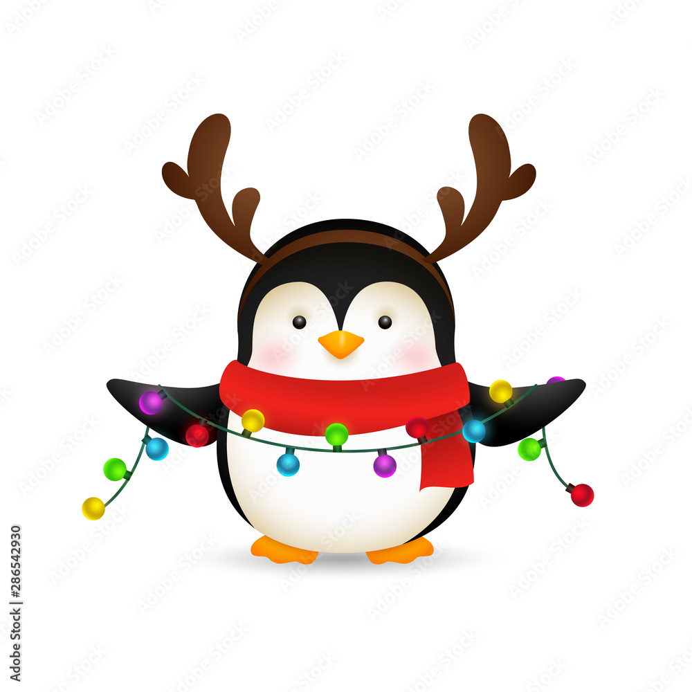 Christmas Penguin Cartoon