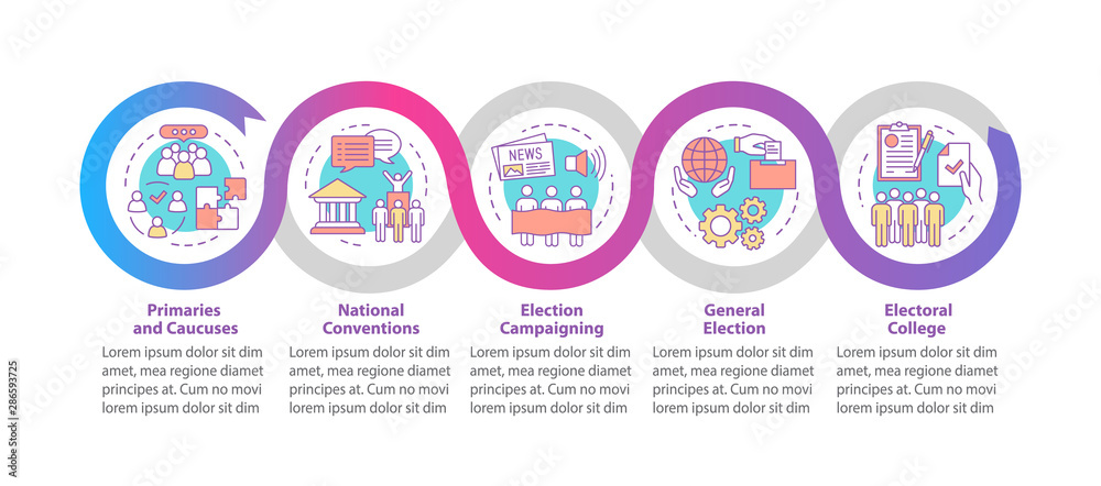 Election day vector infographic template. Electorate. Business ...
