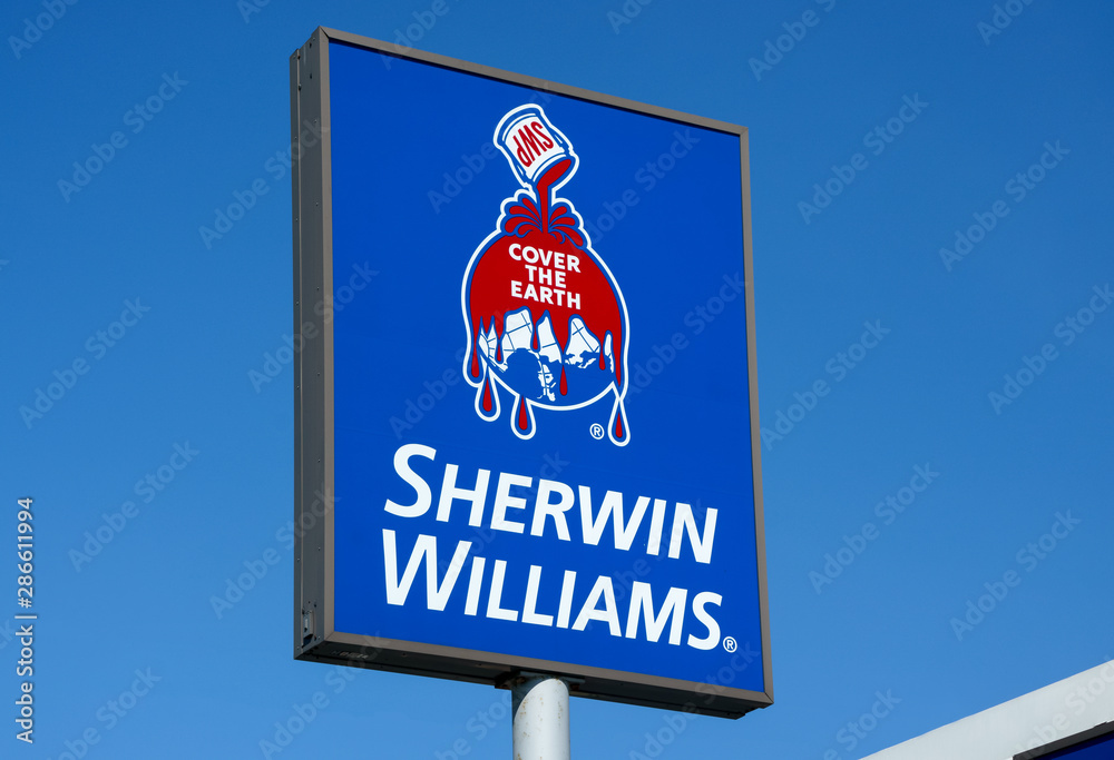 Sherwin-Williams Sign and Logo Stock Photo | Adobe Stock