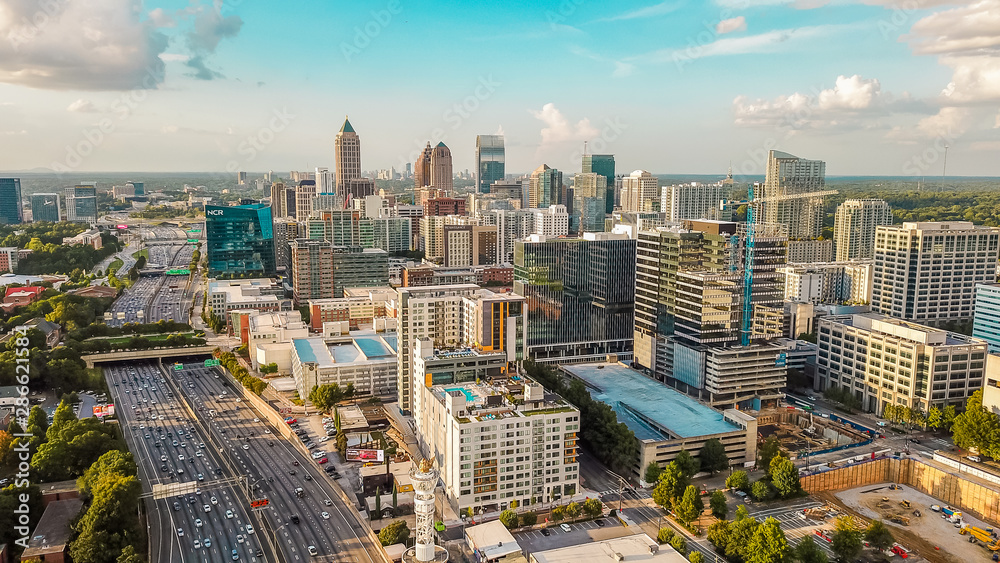 Midtown Atlanta Skyline Stock Photo | Adobe Stock