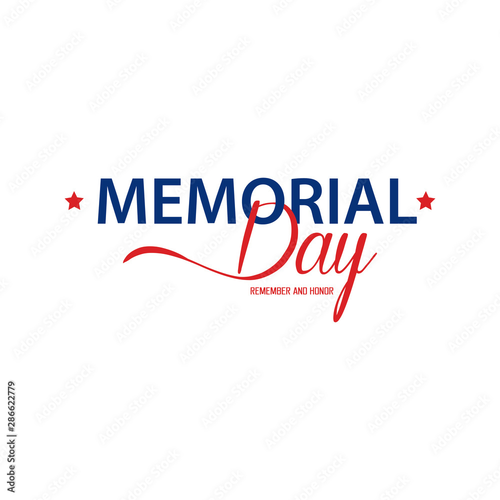 Memorial Day background Stock Vector | Adobe Stock