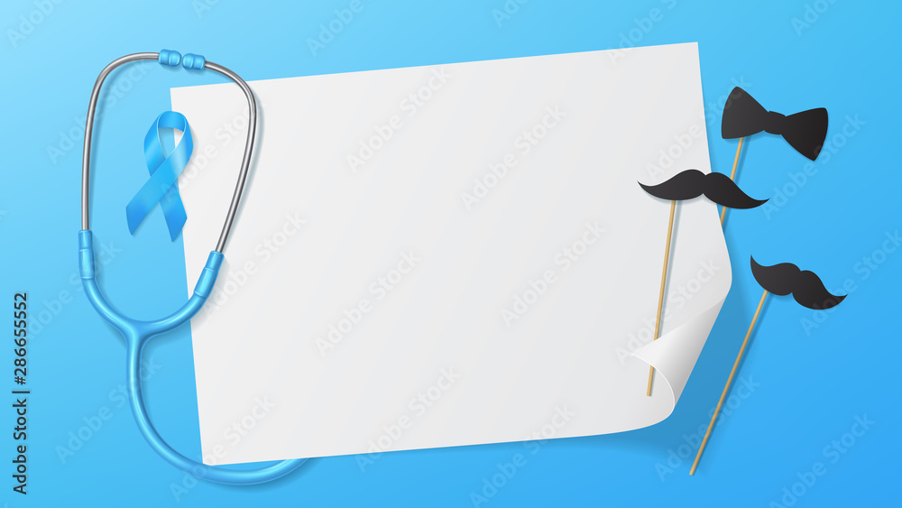 Prostate cancer awareness month background concept. Vector illustration ...