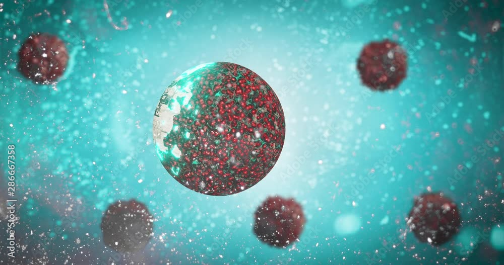 Nano engineering of virus concept nano technology in gene editing T ...