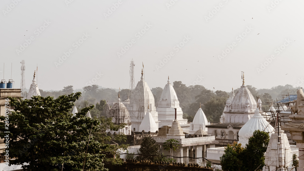 Top view of Shikharji Temple, the holiest of all Jain Teerths and one ...