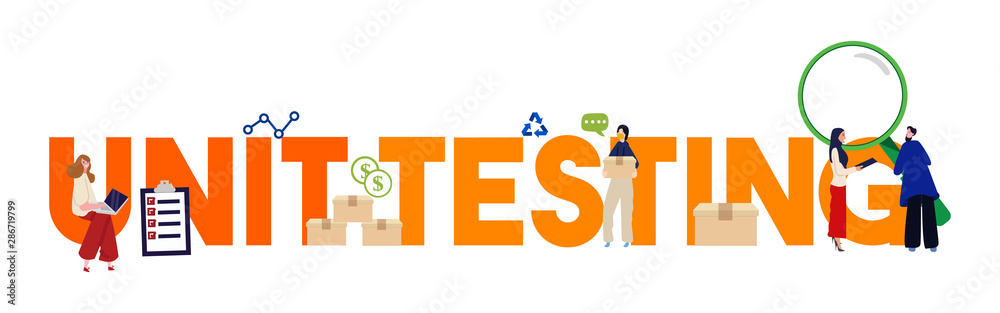 Vetor de Unit testing in the form of programming development code ...