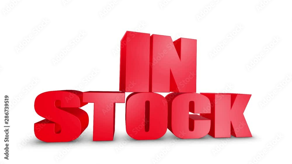 In Stock 3D Text on White Alpha Channel Green Screen. Advertising ...