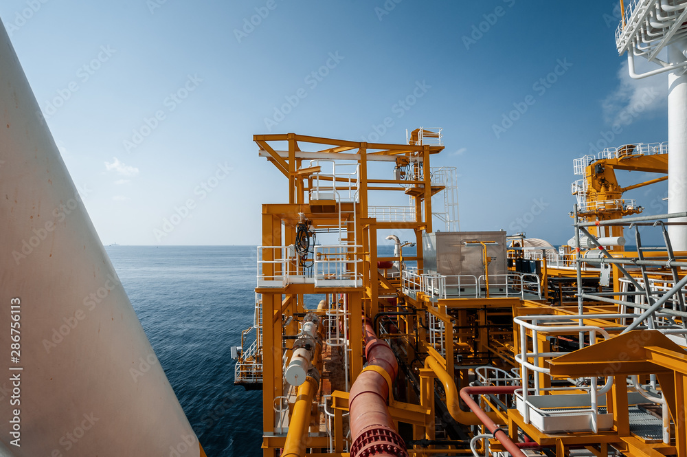 Top side view of FPSO offshore vessel in Angola Stock Photo | Adobe Stock