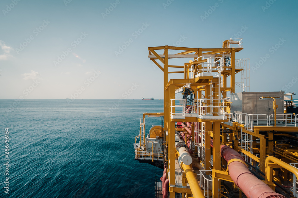 Side view of FPSO vessel and deck Stock Photo | Adobe Stock