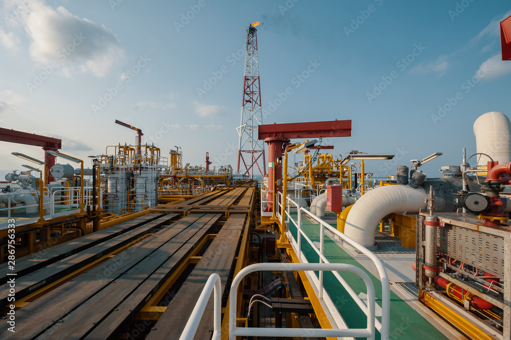 Top side of FPSO offshore vessel Stock Photo | Adobe Stock