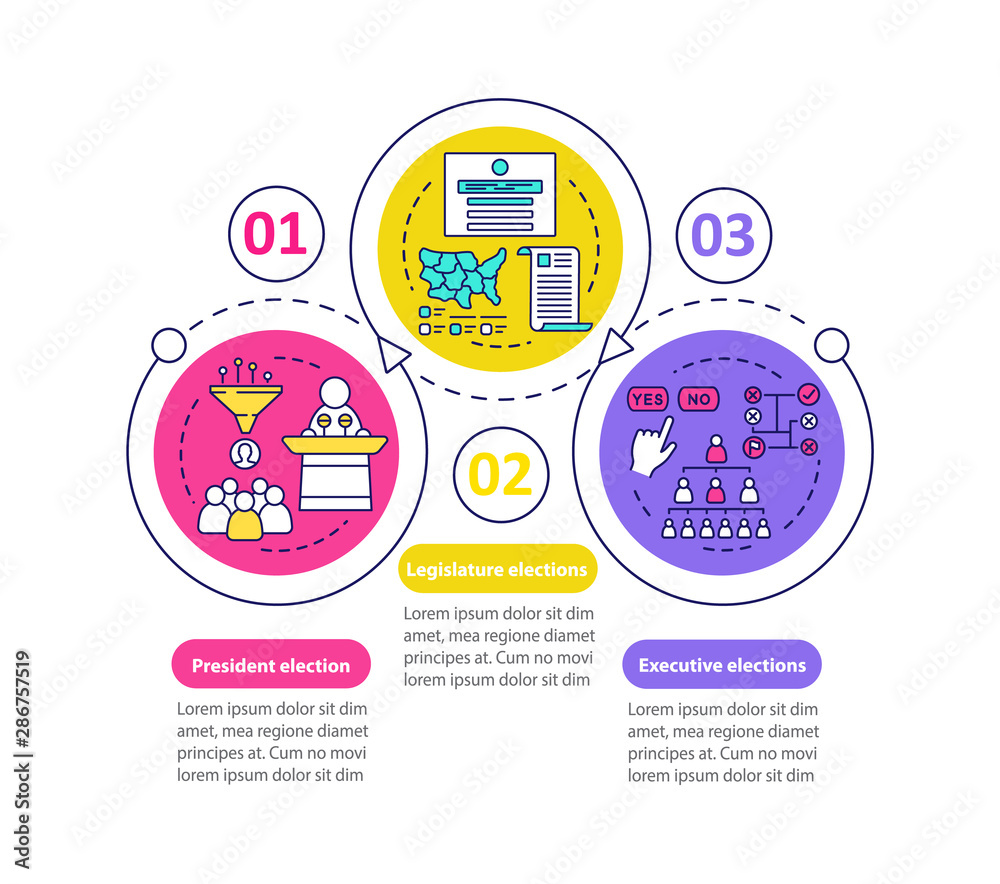 Election day vector infographic template. Business presentation design ...
