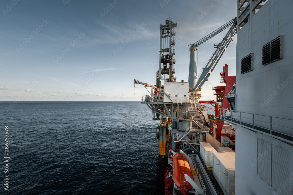 Side view of FPSO offshore vessel Stock Photo | Adobe Stock