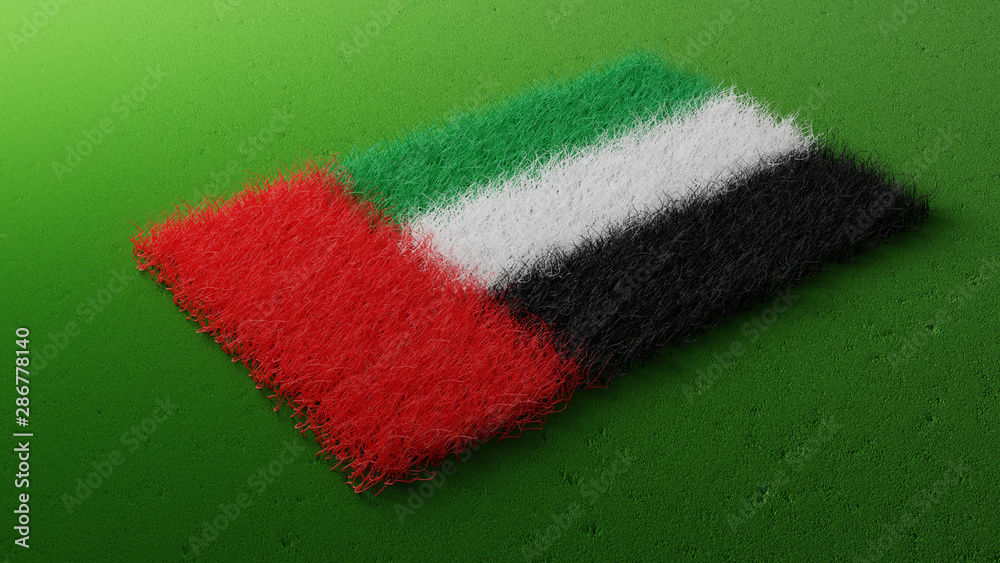 United Arab Emirates Flag, Uae National Colors Background Stock ...