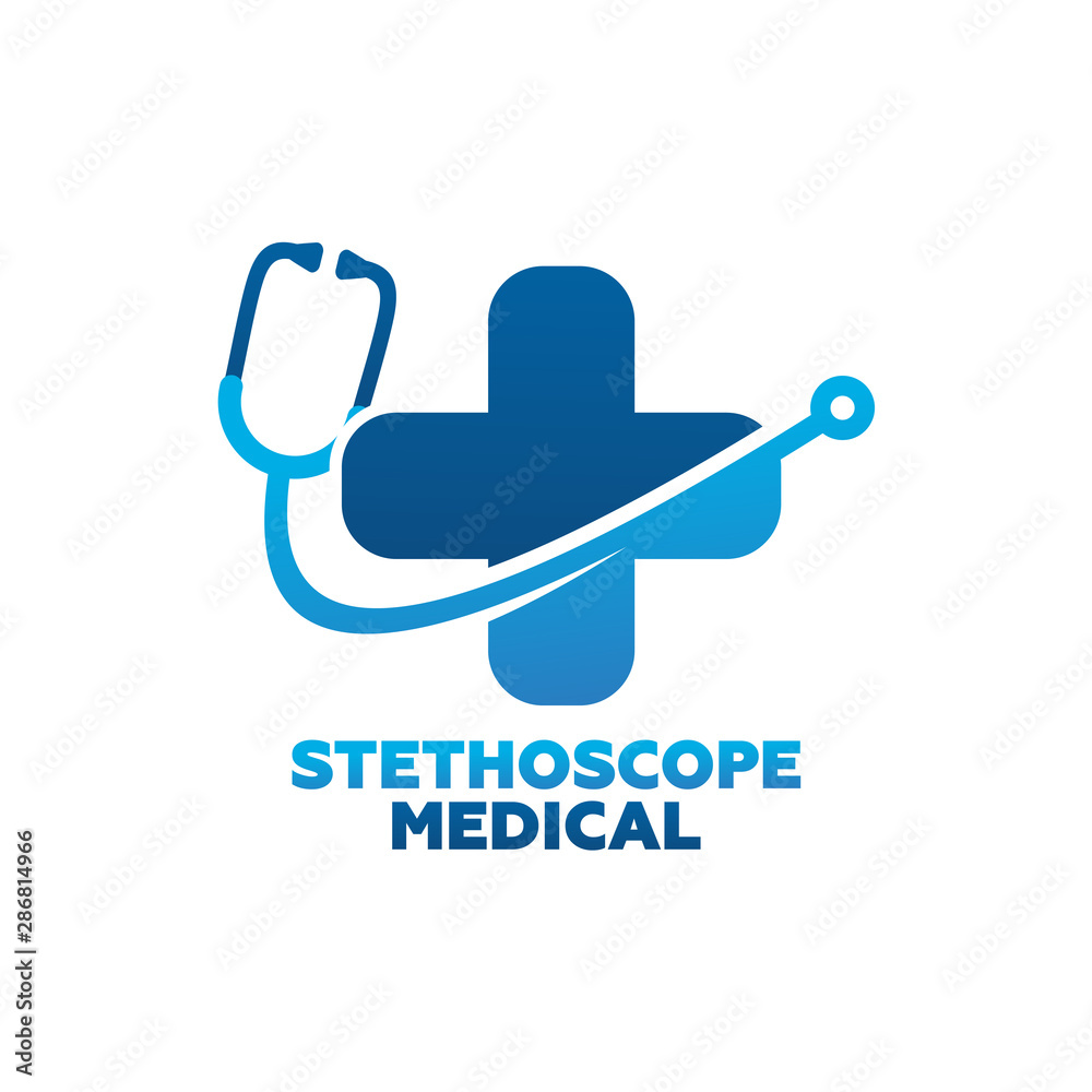 Stethoscope Medical Logo Template Design Vector, Emblem, Design Concept ...