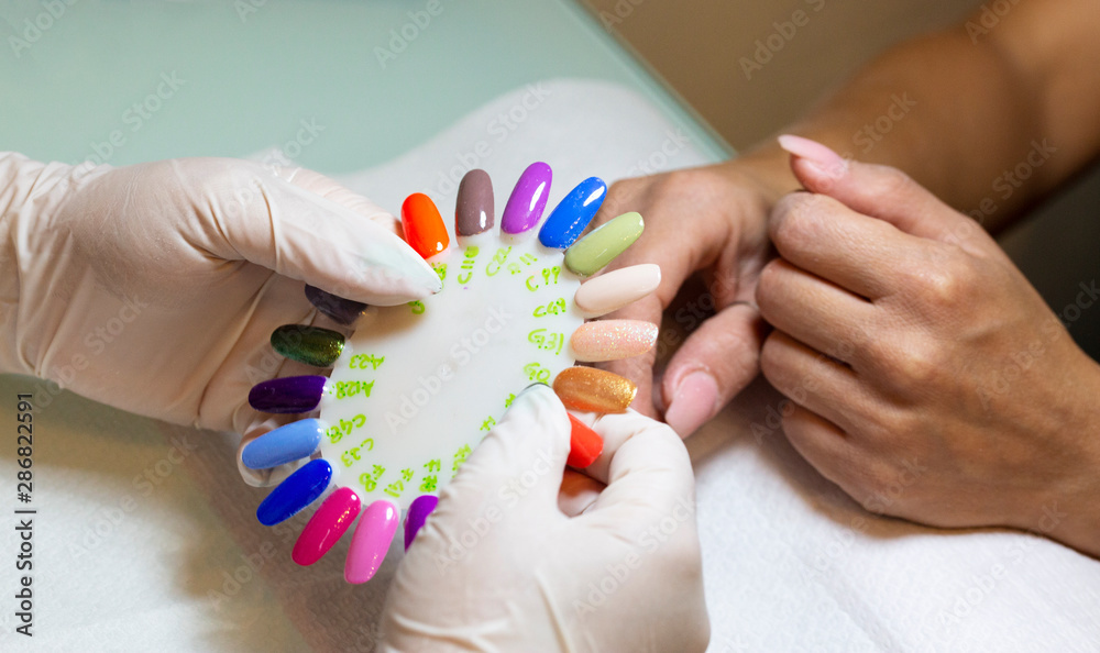 nails art color chart choice Stock Photo | Adobe Stock