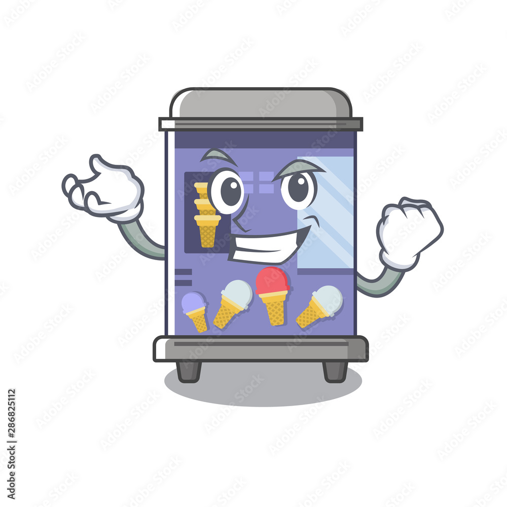 Successful ice cream vending machine isolated the cartoon Stock Vector ...