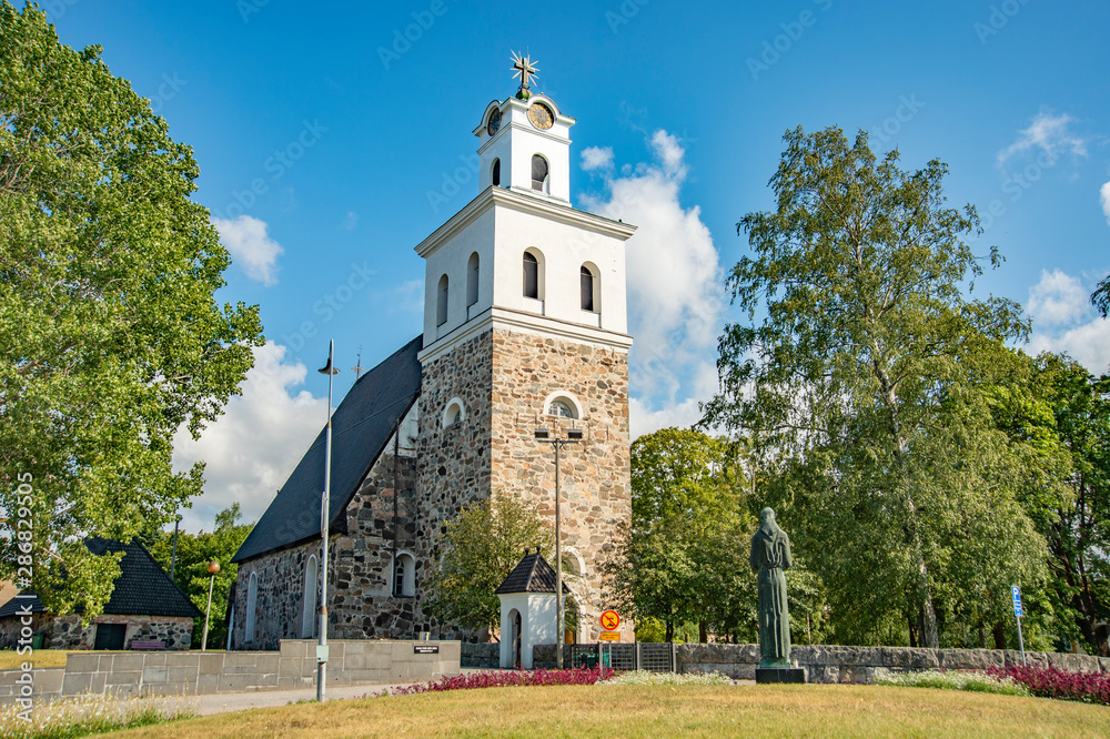 Rauman Pyhän Ristin kirkko Church of the Holy Cross, Rauma Stock-Foto ...