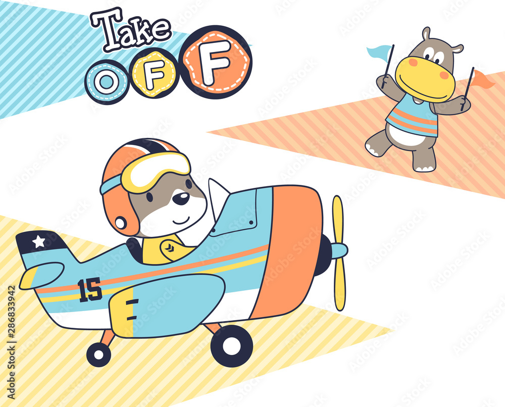 Airplane Clipart Animated Animals